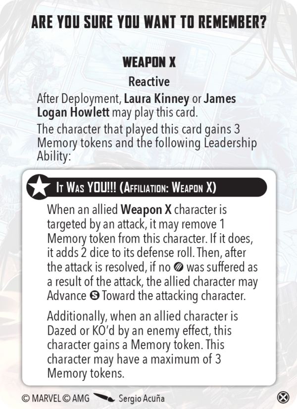 Rival Panels: Weapon X Program - atomicmassgames