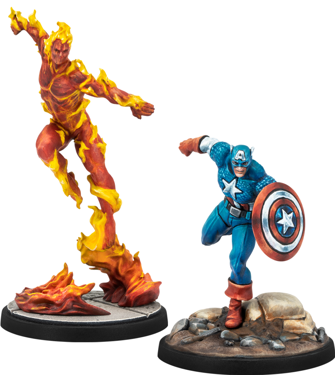 Captain America and The Original Human Torch - atomicmassgames