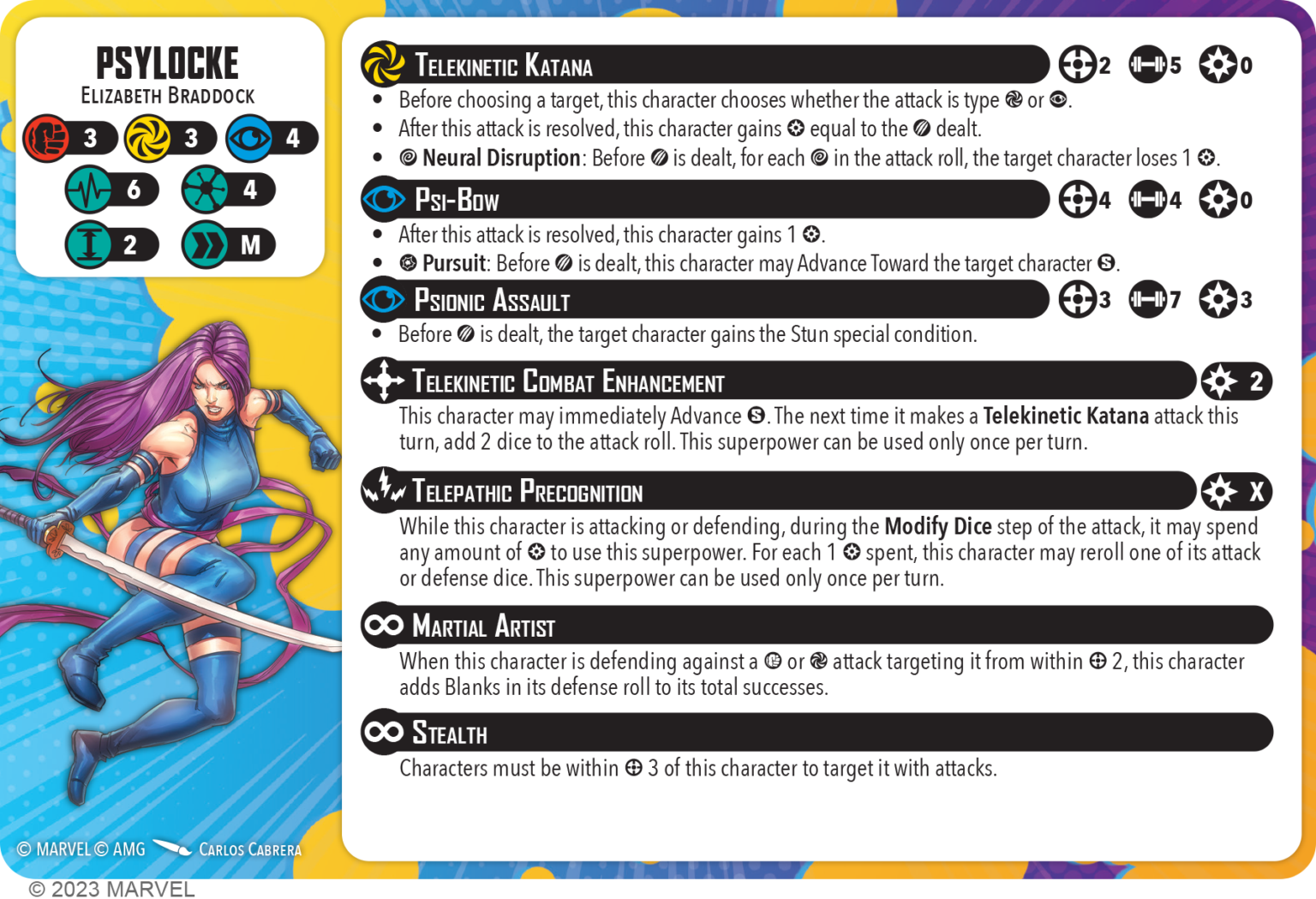 From Panel to Play: Psylocke - atomicmassgames