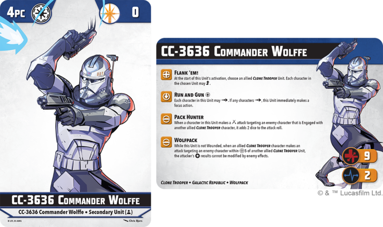 CC-3636 Commander Wolffe & 104th Wolfpack Preview - atomicmassgames