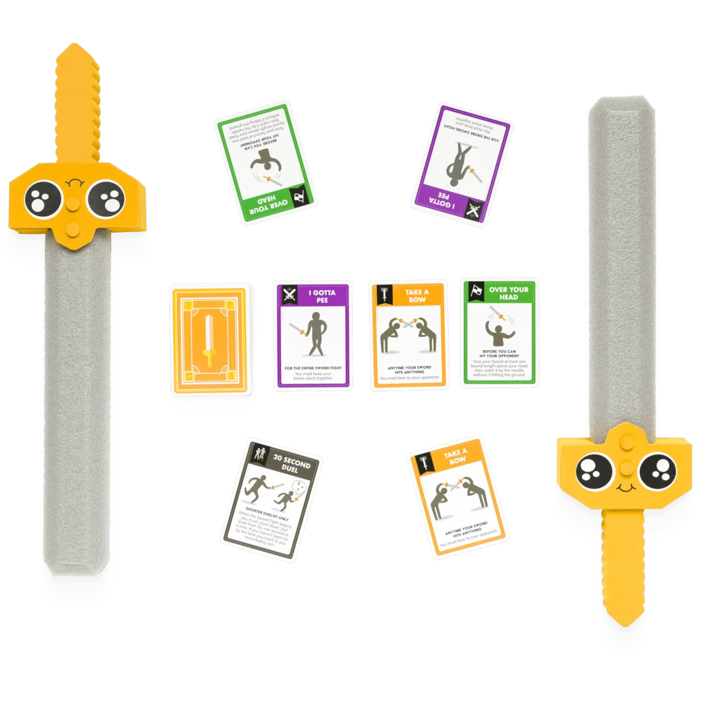 Let's Hit Each Other with Fake Swords