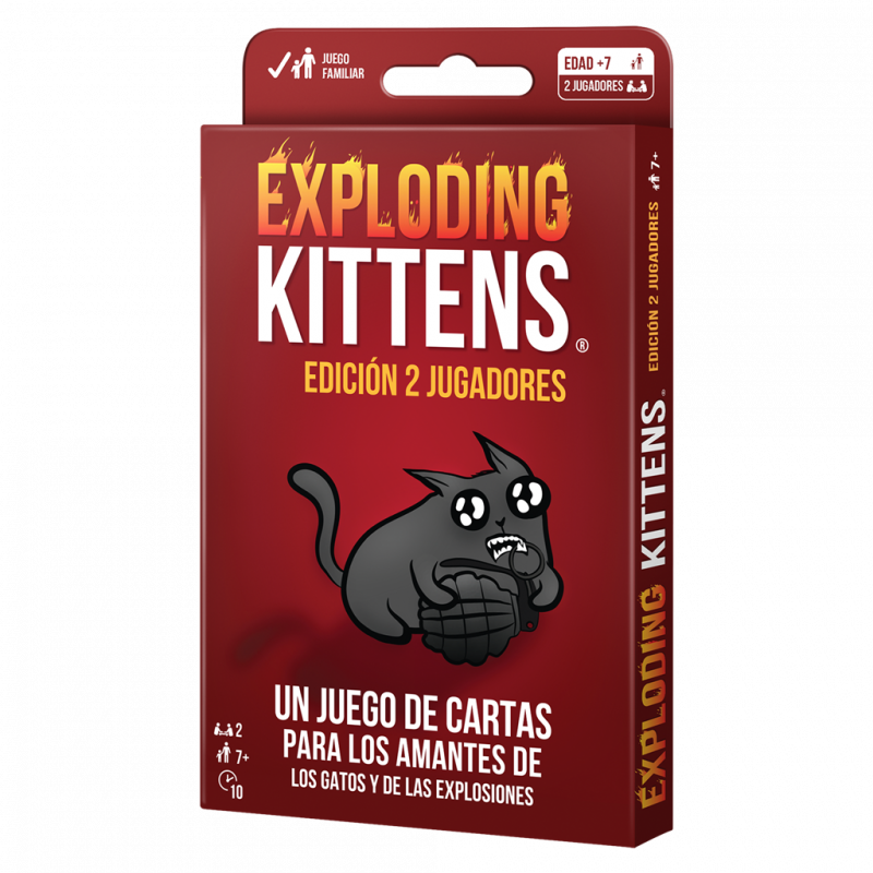 Exploding Kittens Edición 2 Jugadores Juego de mesa - Asmodee Spain
