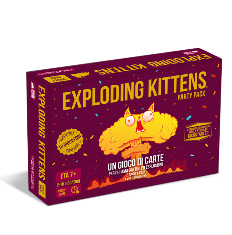 Exploding Kittens Party Pack Board Game - Asmodee Italia
