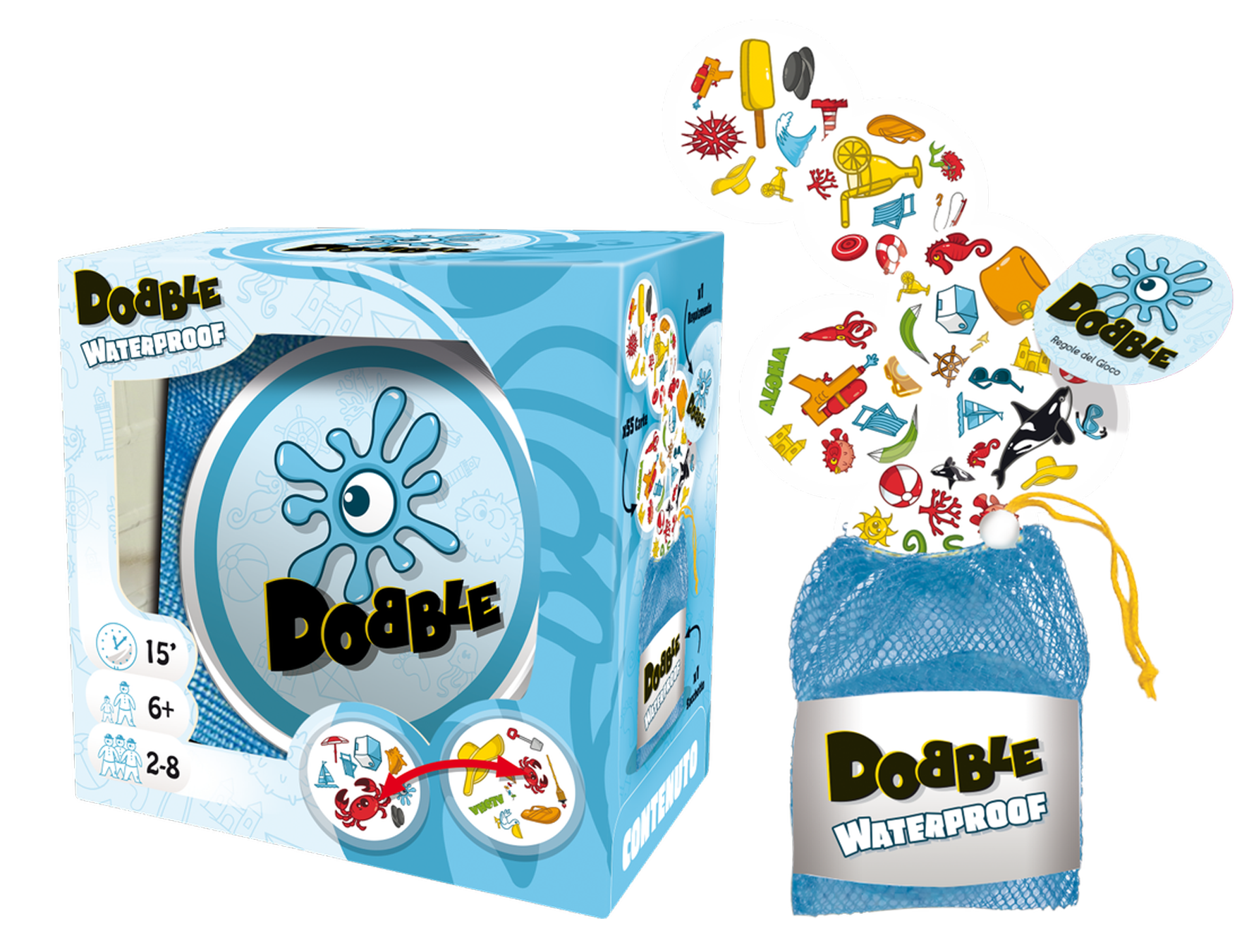 Dobble Waterproof Board Game - Asmodee Italia
