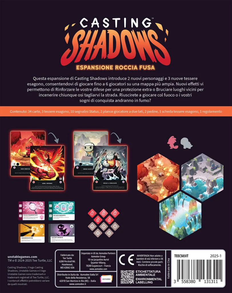 Casting Shadows – Roccia Fusa Board Game - Asmodee Italia