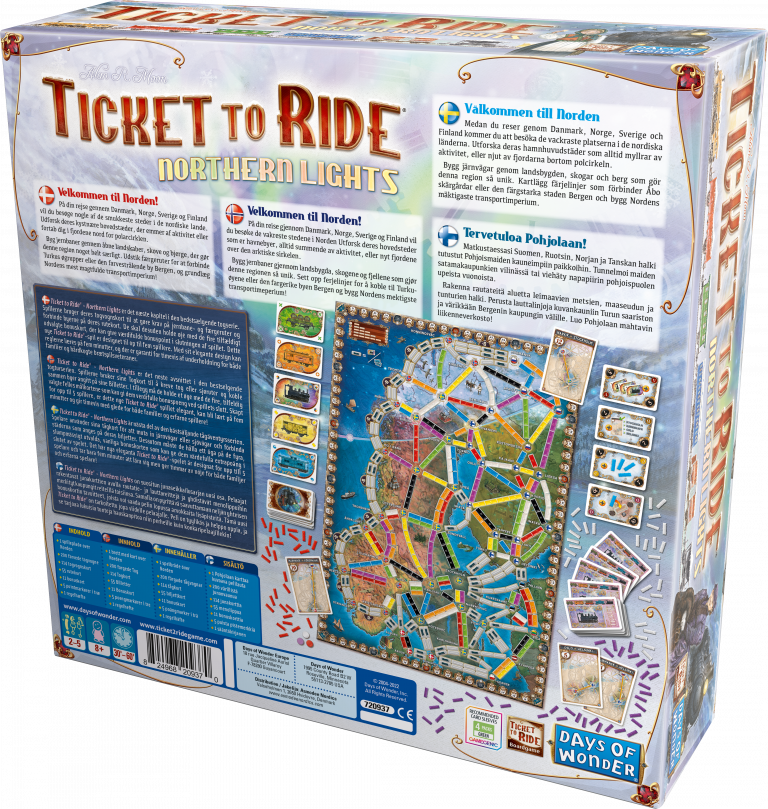 Ticket to Ride Northern Lights Board Game - Asmodee Nordics