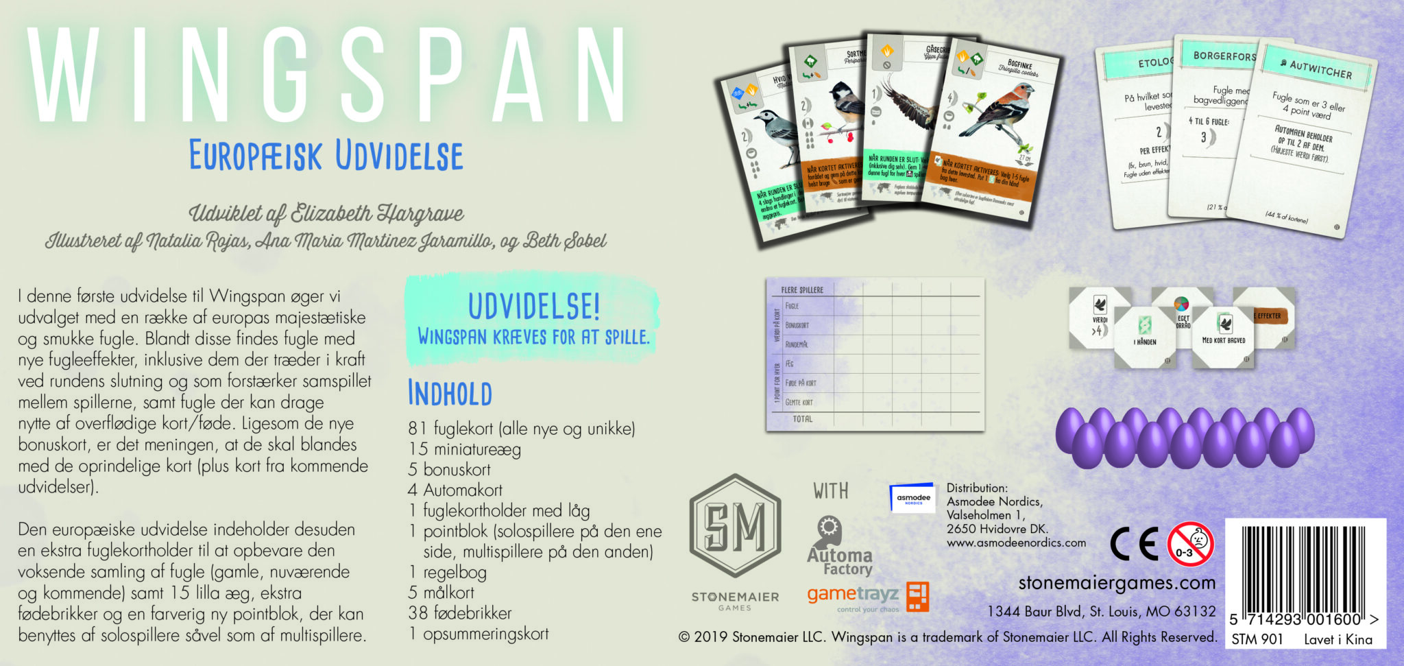 Wingspan European Expansion Board Game - Asmodee Nordics