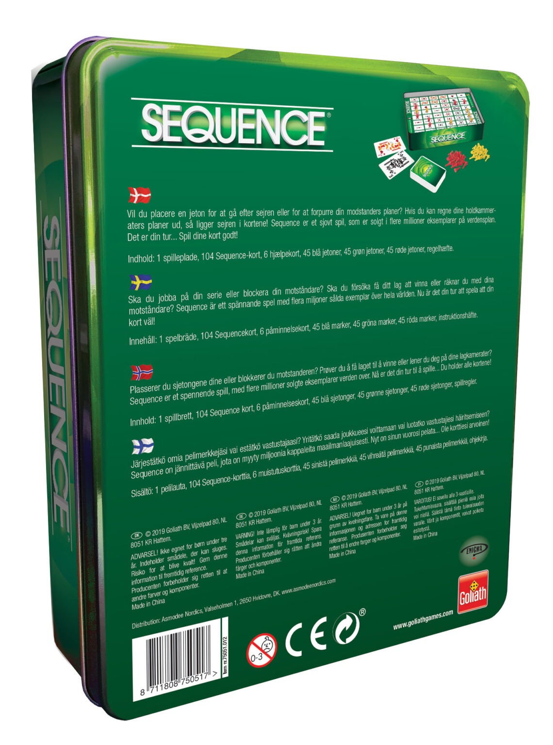 Sequence Travel Board Game - Asmodee Nordics