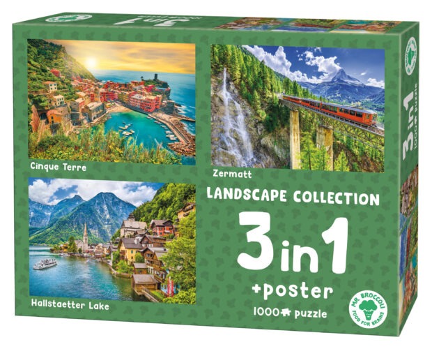 Mr. Broccoli Puzzle 3 in 1 Landscape Collection Board Game - Asmodee ...