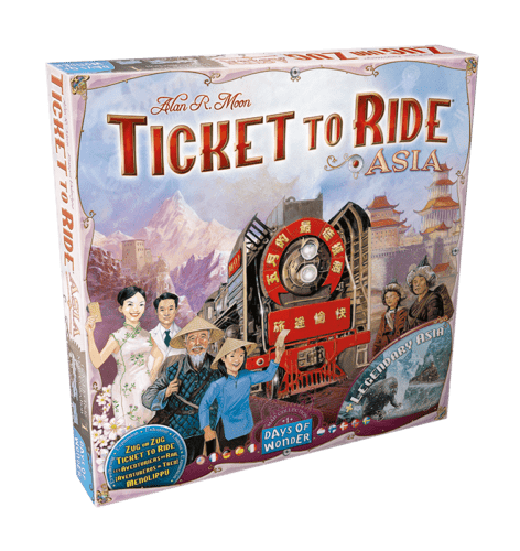 Ticket to Ride - Asia (Expansion) (Map collection) Board Game - Asmodee ...