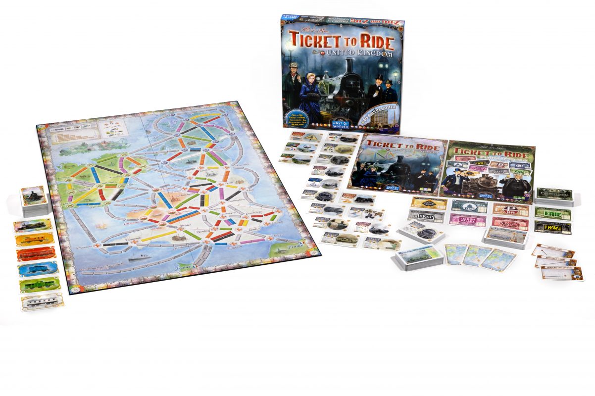 Ticket to Ride - United Kingdom (Expansion) (Map collection) Board Game ...