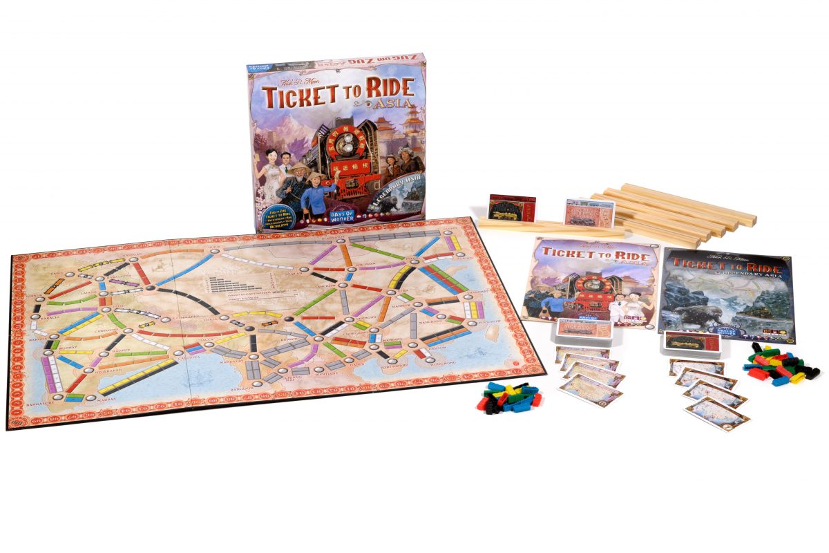 Ticket to Ride - Asia (Expansion) (Map collection) Board Game - Asmodee ...