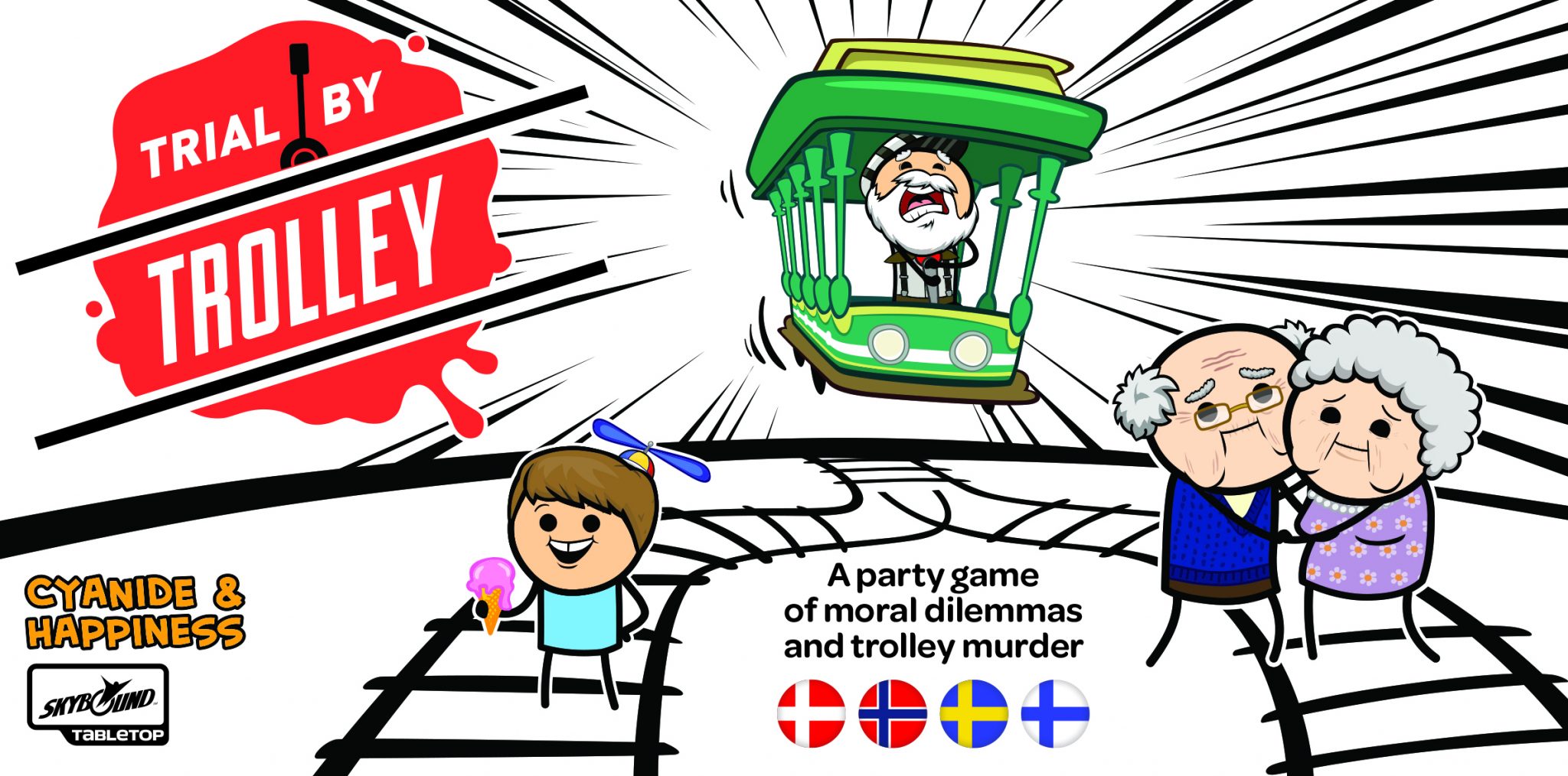Trial by Trolley Board Game - Asmodee Nordics