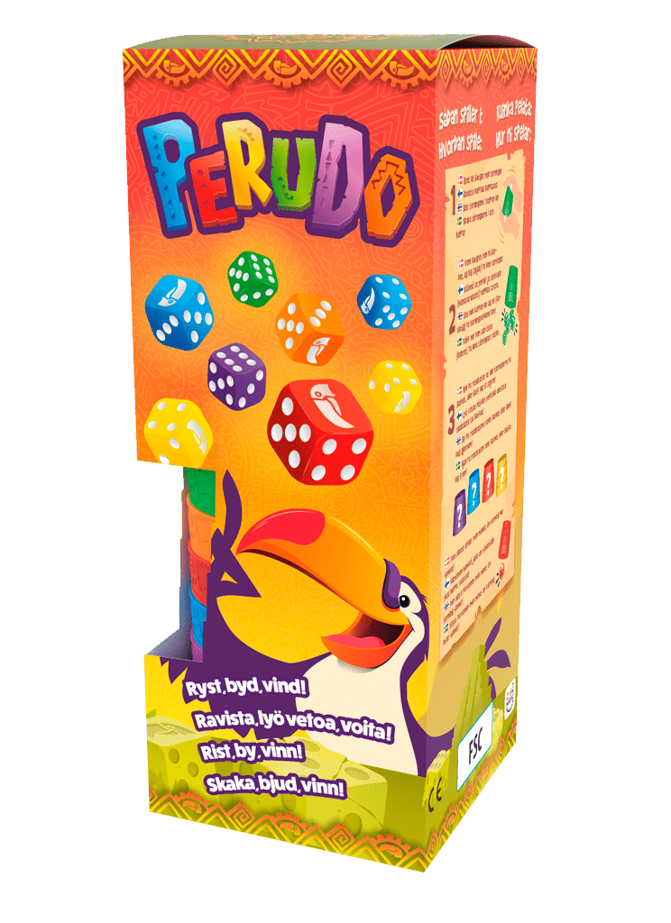 Bluffing Game Perudo Vertical Dice Game - Classic For 2-6 Players In ...