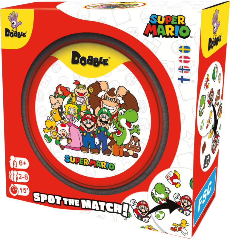 Dobble - Super Mario Board Game - Asmodee Nordics