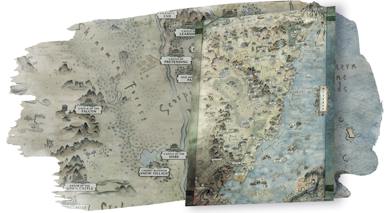 Explore the Emerald Empire with this Premium Map Print - Legend of the ...