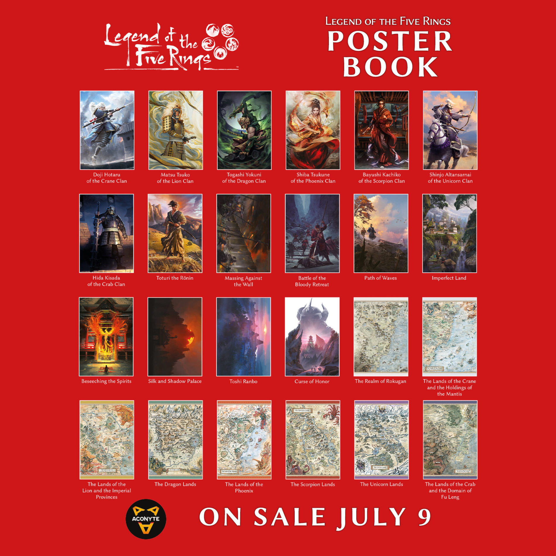 L5R Poster Book Coming Soon - Legend of the Five Rings