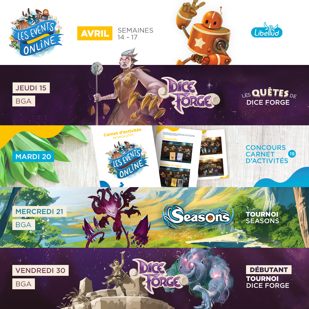 Les Events Online de Libellud - avril 2021 - Libellud